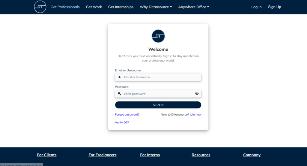 Two Factor Authentication - Ditansource