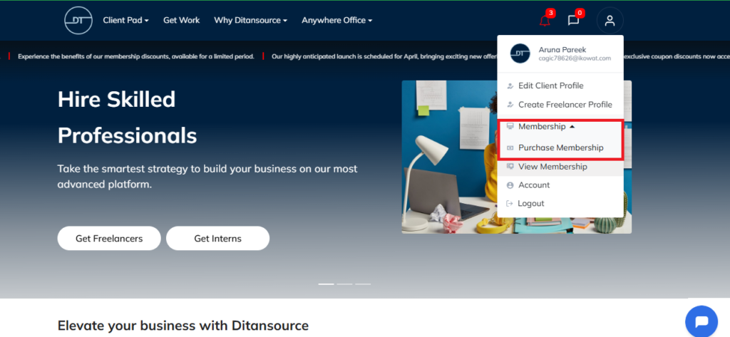 Purchase Membership - Ditansource